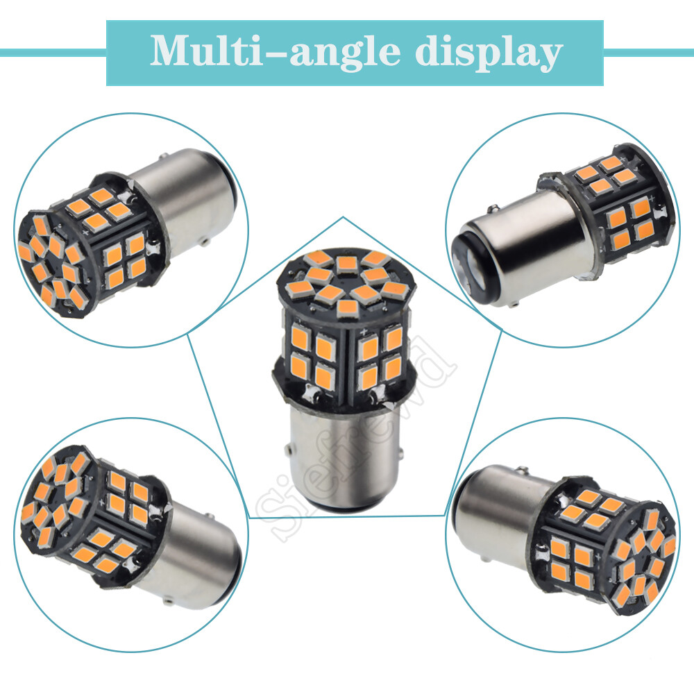 6V 6 Volt LED Bulb 1157 BAY15D P21/5W Tail Brake Stop Light Lamp White ...