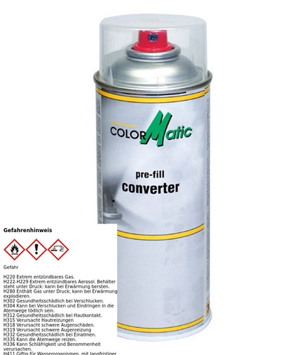 COLORMATIC PRE-FILL CONVERTER LACKSPRAYDOSE CONV-5 2K HS 209079 325ml ...