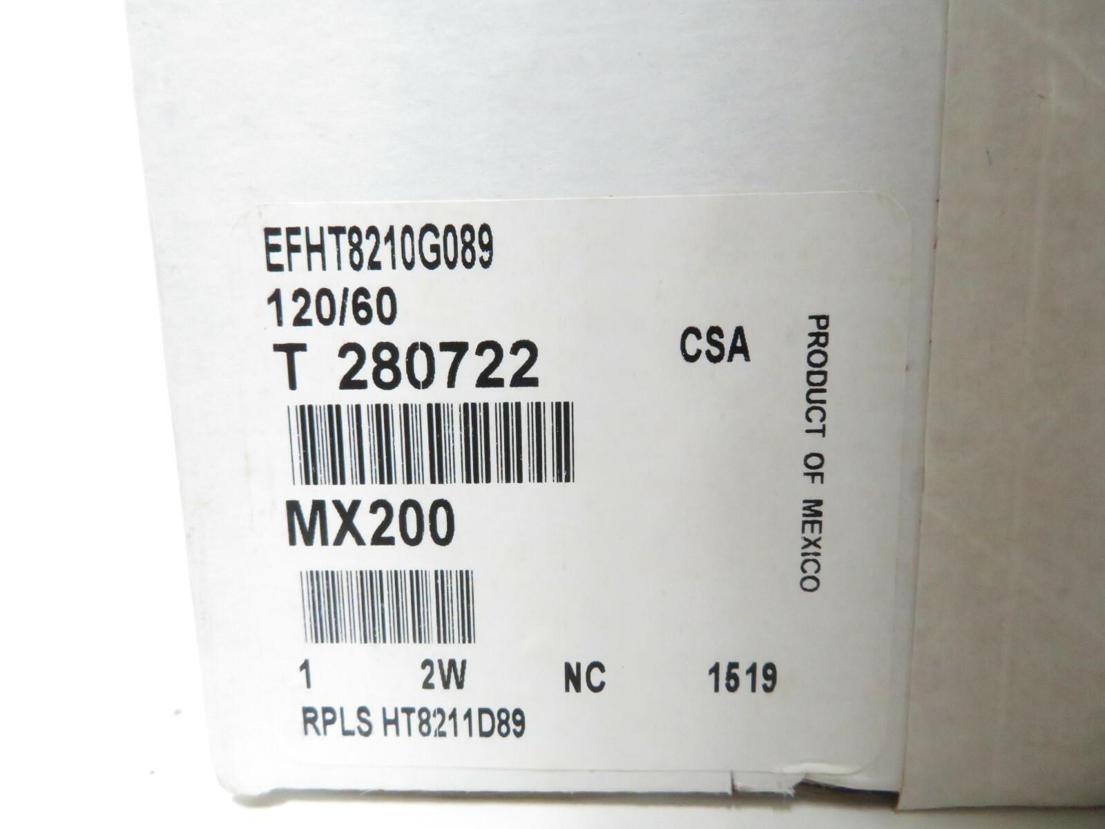 1" ASCO EFHT 8210G089 2W NC SS 120/60 Solenoid Valve EFHT Coil NEW IN ...