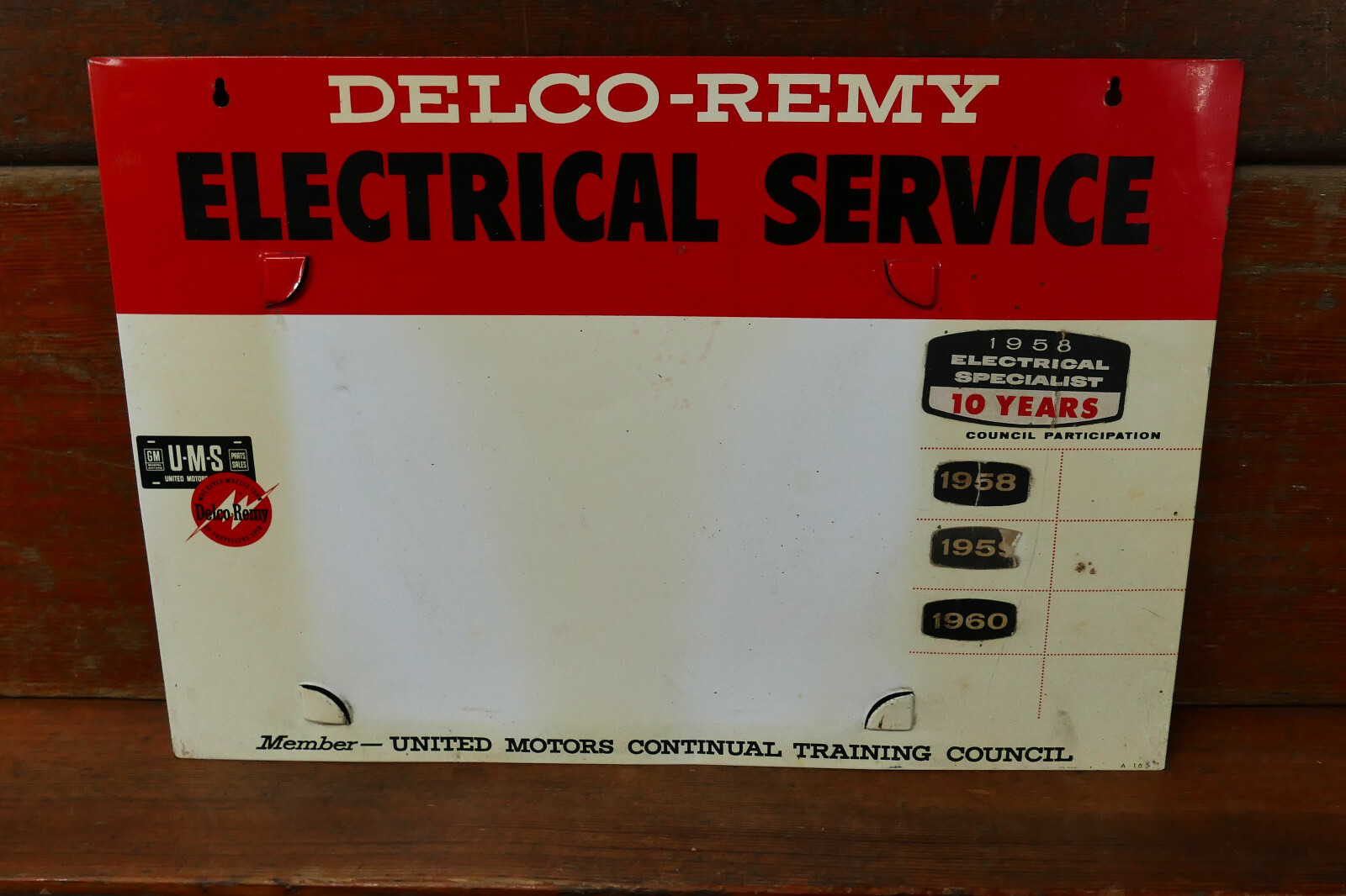 Vintage 1950s Delco Remy Electrical Service GM United Motors ...