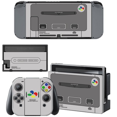 Nintendo Switch Console Joy-Con Skin Super NES SNES Retro Vinyl Decals ...