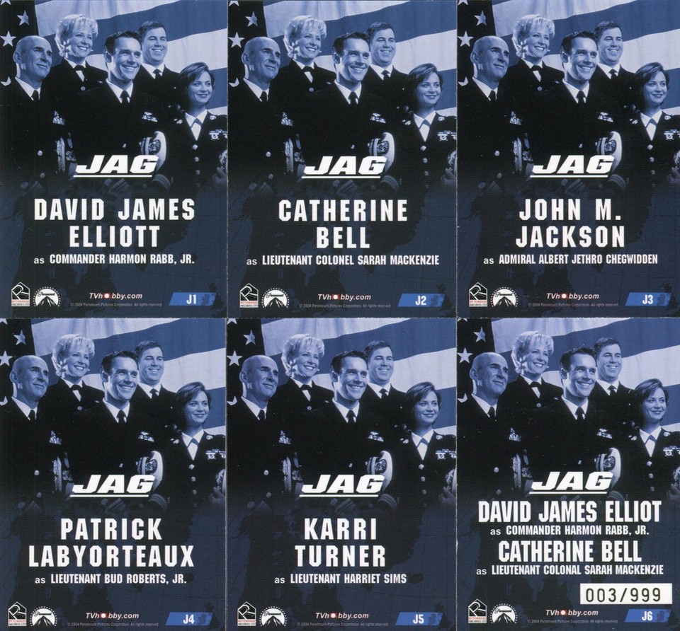 JAG Preview Card Set 6 Cards #003/999 Rittenhouse 2004 | eBay
