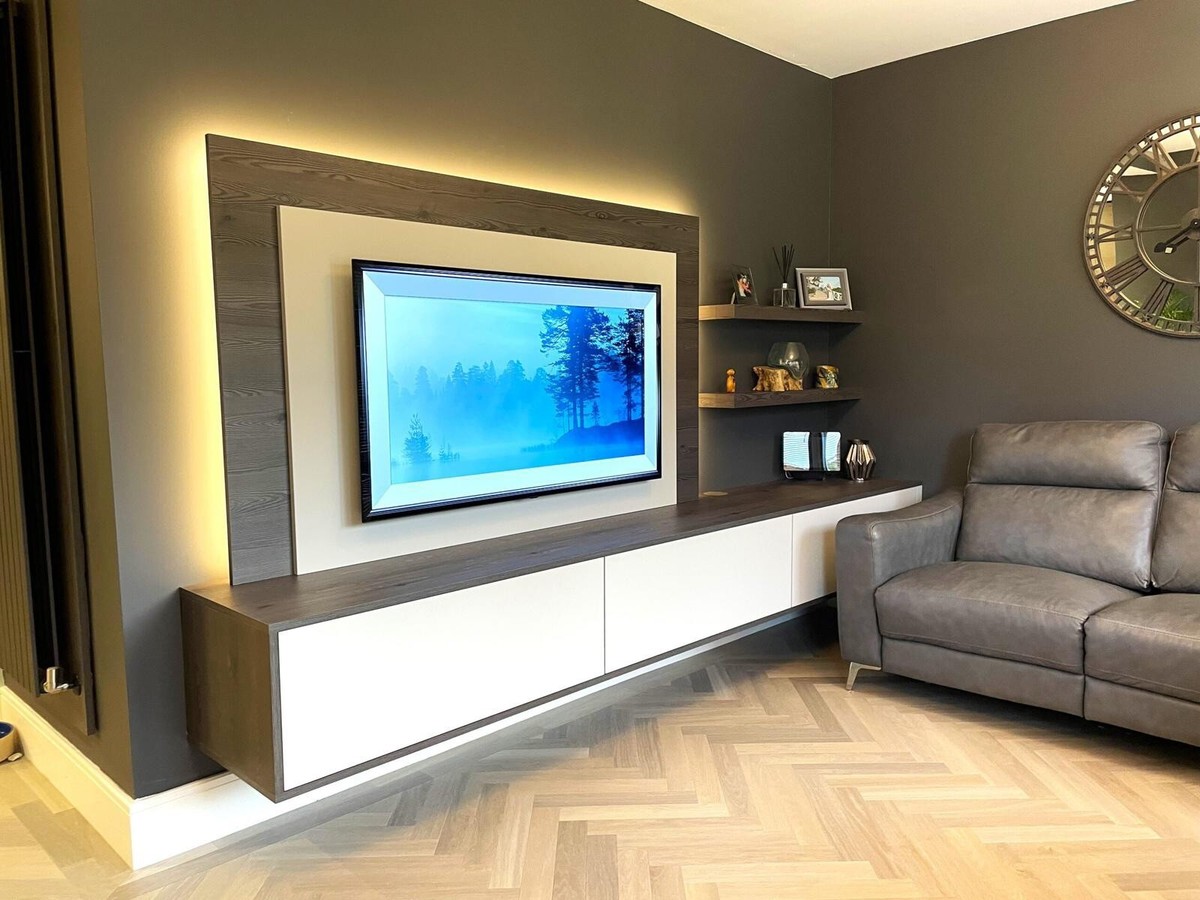 Homemade Entertainment Center Wall Media Wall Built Ins – Free