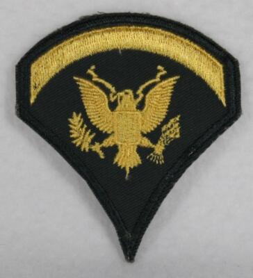 US Army SPECIALIST E-5 SPEC-5 Embroidered Rank Patch - Green 3.25" x 3 ...