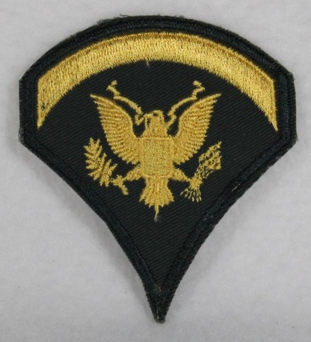 US Army SPECIALIST E-5 SPEC-5 Embroidered Rank Patch - Green 3.25" x 3 ...