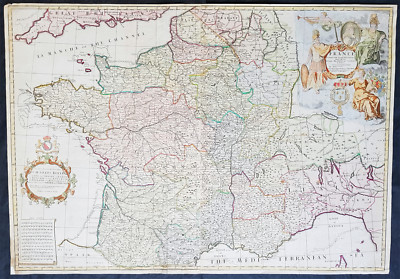 Pre-1900 - Map Of France In Provinces