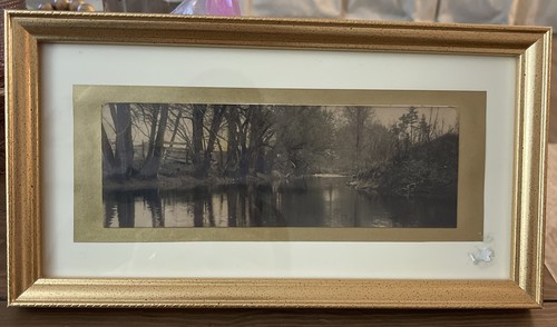 Original Tinted Photo by Maine Artist Fred Thompson “At The Close of ...
