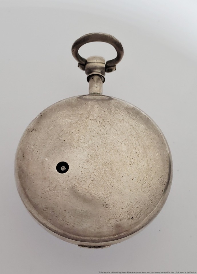 Huge 60mm Sterling Silver Pair Case Antique S Lelli Newport Pocket ...