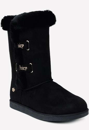 Juicy Couture Koded Women's Winter Boots Black Size10 USA 8 UK 40-41 ...
