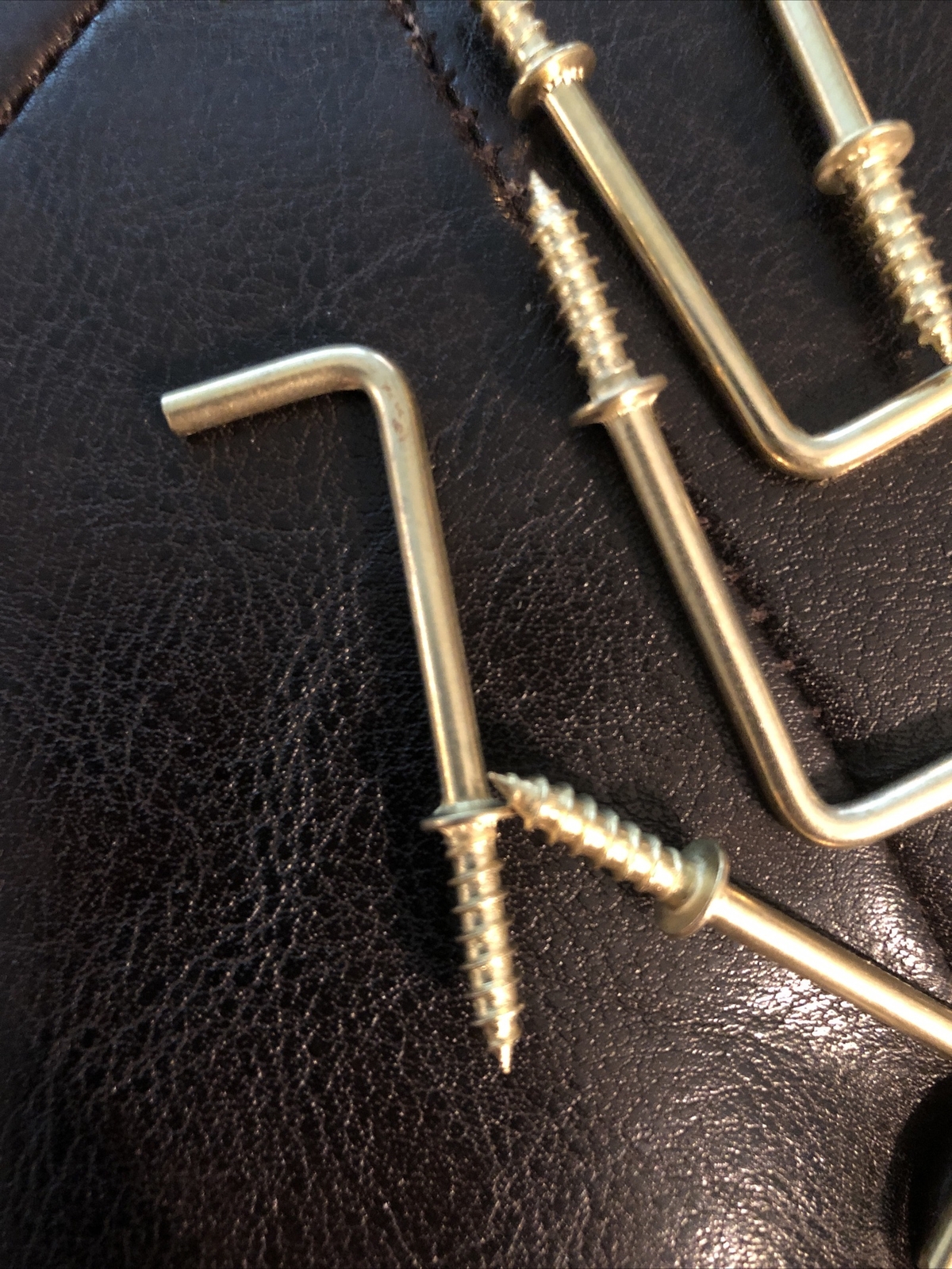 Shoulder Screw Hook Brass 1 3/4” (1/2” WL) Hillman Set Of 40 | eBay