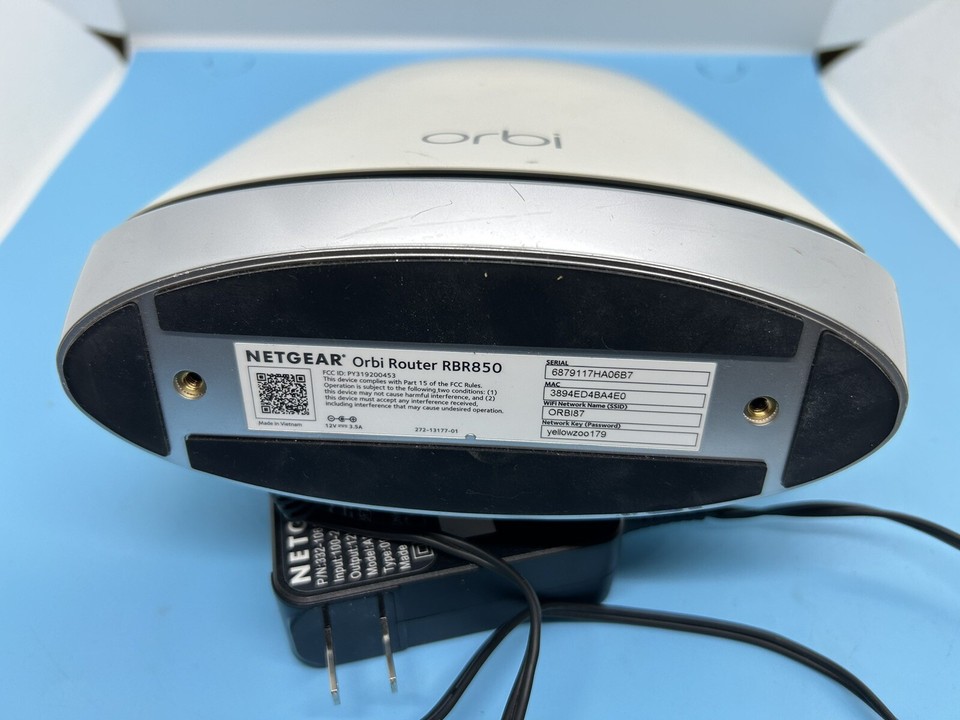 Netgear Orbi RBR850 Router Tri-Band Mesh | eBay