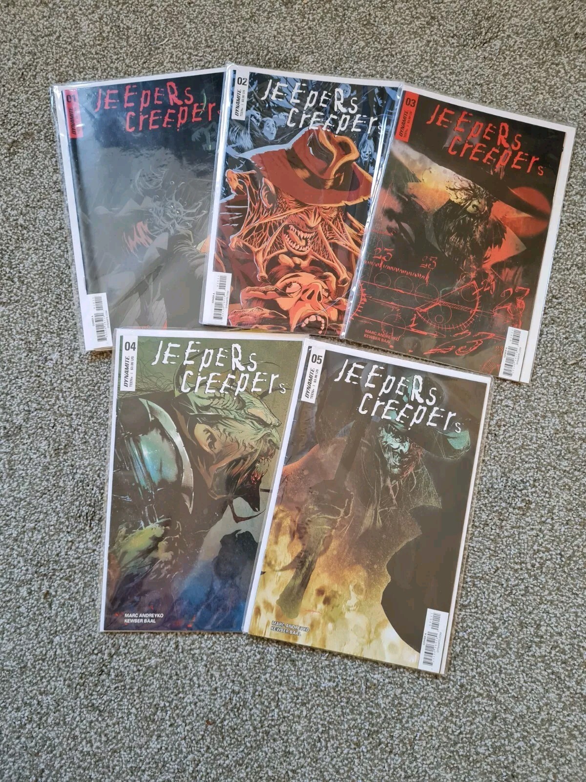 New Jeepers Creepers Cover A comic Book Set 1-5 Horror Dynamite 2019 ...