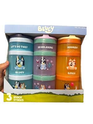 Whiskware snack containers Bluey 3 pack BPA and Phthalate-free ...