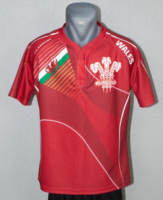 Wales Rugby Jersey Welsh Shirt Exofit Sublimated Olorun Red Shirt Mens ...