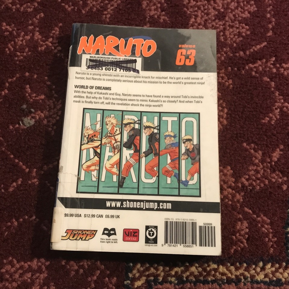 Naruto Volume 63 Shonen Jump Viz GN English Manga Kishimoto | eBay