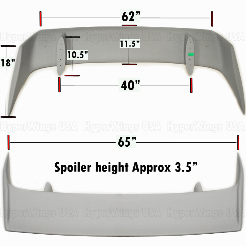 For 1989-2002 326 Power Style Spoiler Wing Nissan S13 S14 180sx 240sx ...