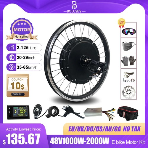 48V 1000W 1500W 2000W E-bike Conversion Kit Brushless Motor Front Fork ...