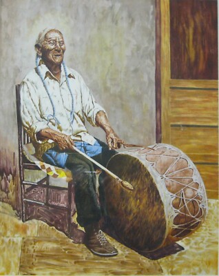 Rare Kenneth Freeman signed AP LE Litho "Drummer Of Taos" | eBay