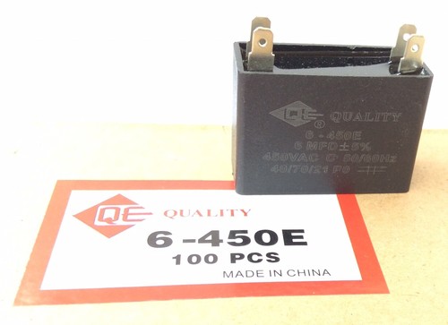 6uf 450V 6 mfd 50/60HZ HVAC Mini-Split Replacement Capacitor 4 Terminal ...