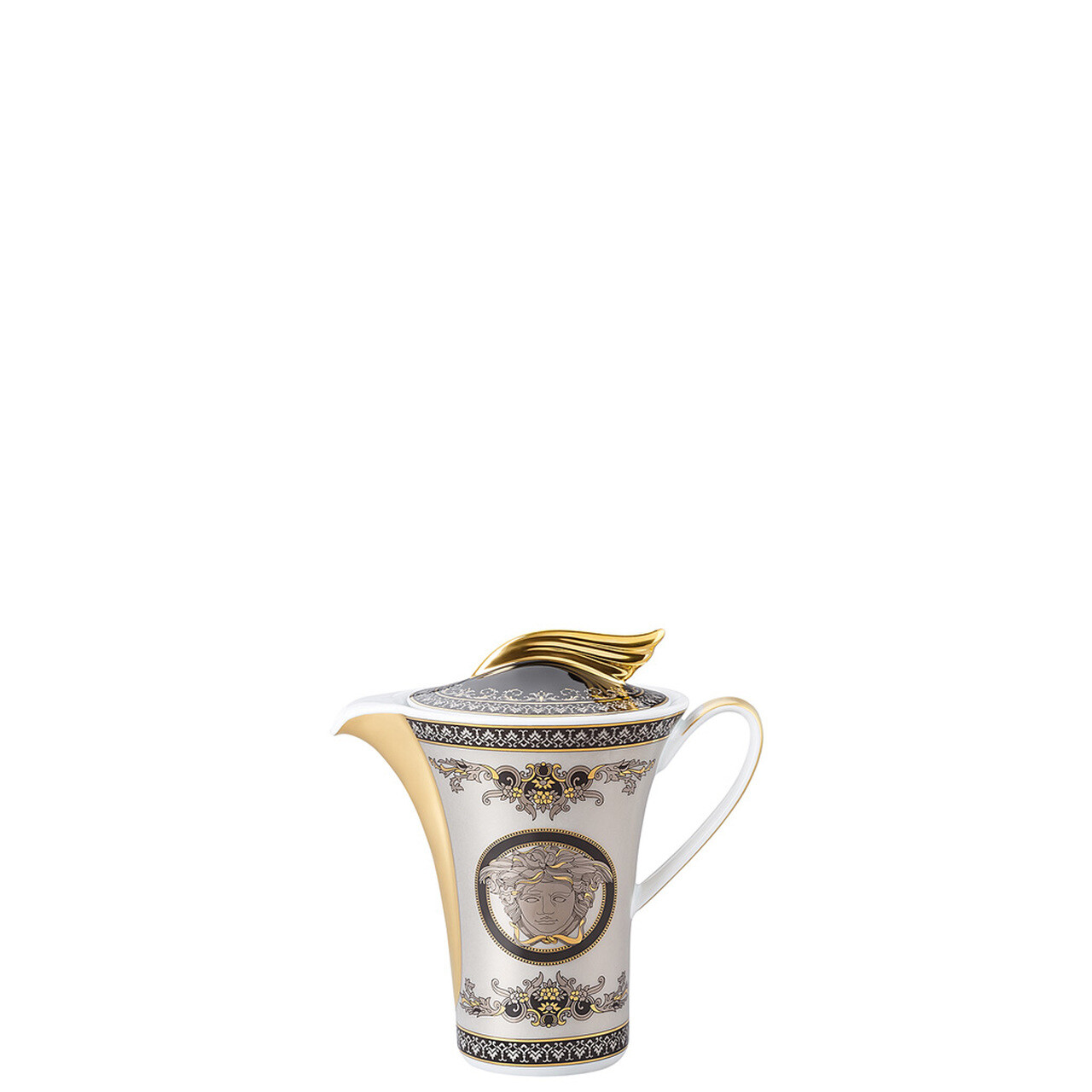 VERSACE BY ROSENTHAL,GERMANY "25 YEARS MEDUSA SILVER" CREAMER, COVERED ...