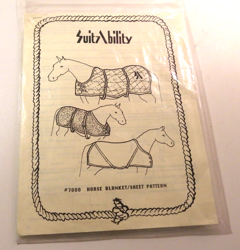 SuitAbility Horse Blanket/Sheet Pattern #7000 | eBay