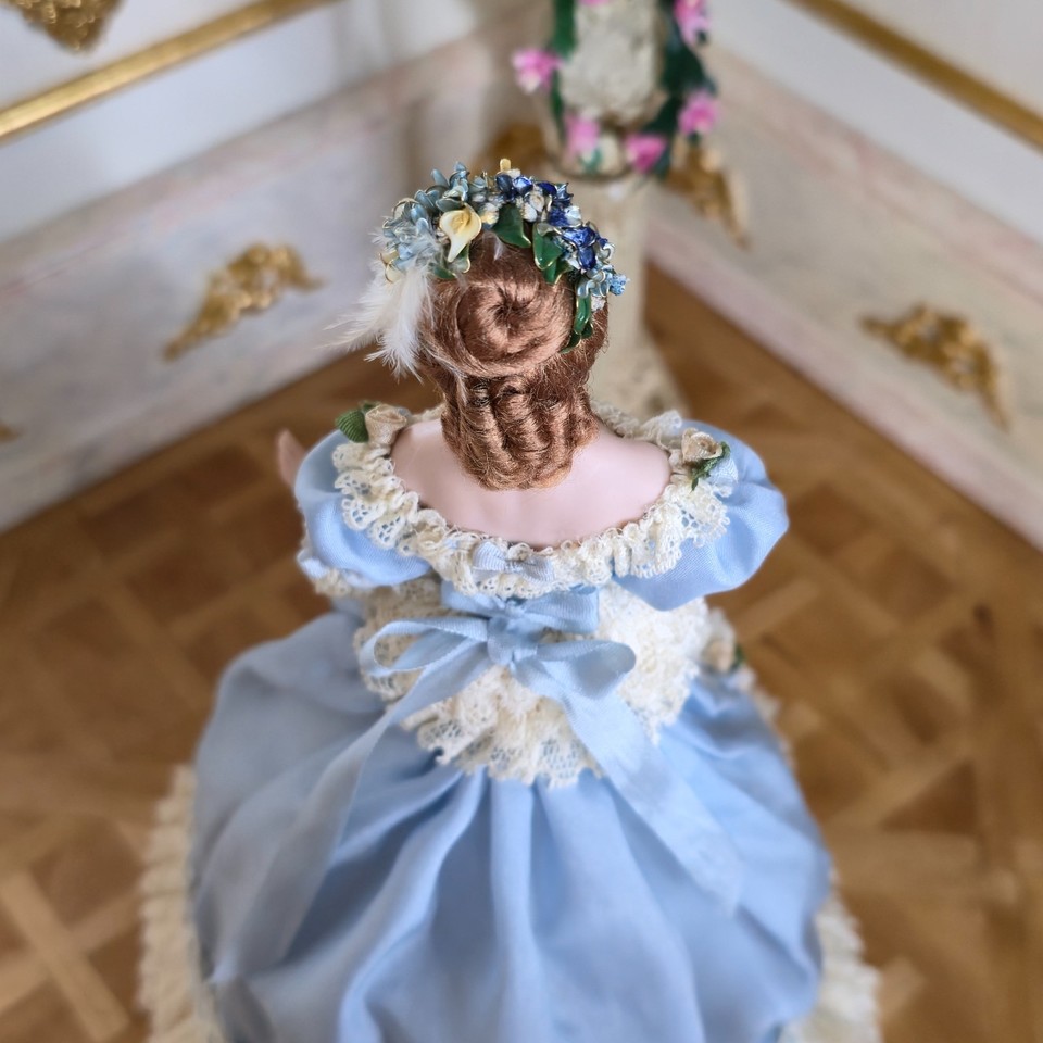 Miniature Dollhouse Porcelain Victorian Lady Doll by Stacy Hofman Early ...