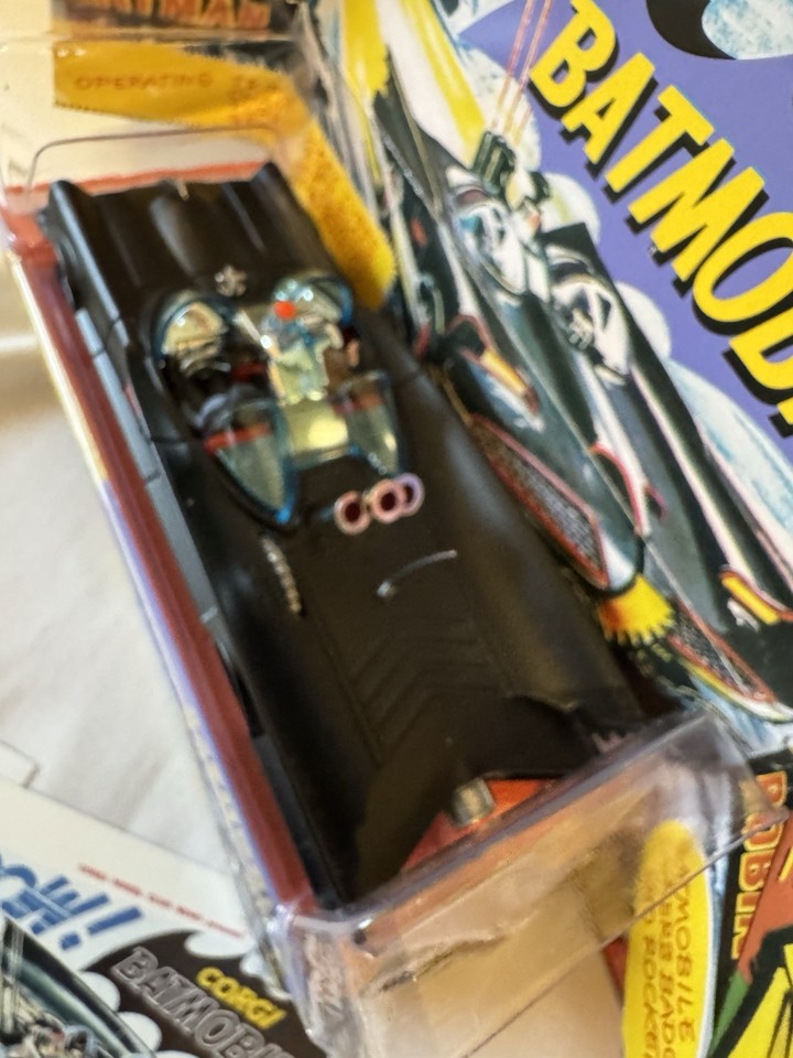 Corgi Matt Black Batmobile + Batboat Boxed Reissue | eBay UK