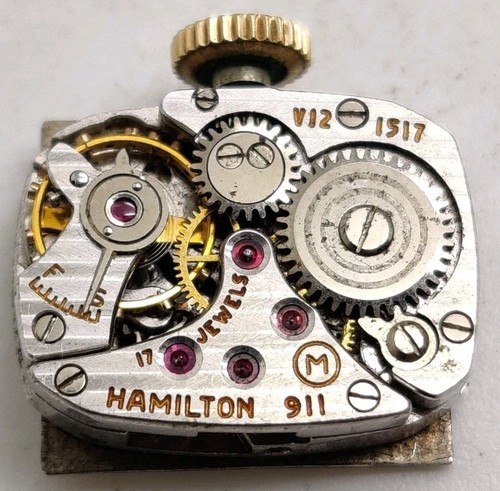 Vintage Hamilton Masterpiece Cal. 911 M 17 jewel watch movement for ...