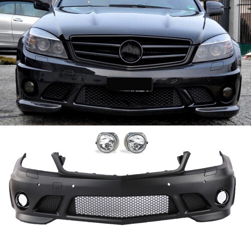 C63 AMG Style Front Bumper Cover For Mercedes Benz C-Class W204 C300 ...