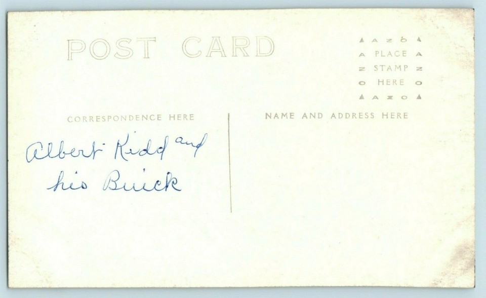 C.1910 RPPC Albert Kidd & His Buick Centralia, IL Postcard P165 | eBay
