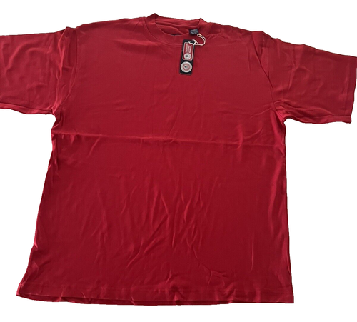 Vintage Crable oversize XL Golf T-Shirt Royal Red Mock Neck 100% cotton ...