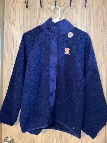 VS PINK COLLEGIATE COLLECTION Syracuse NY SHERPA SNAP JACKET XS Extra ...