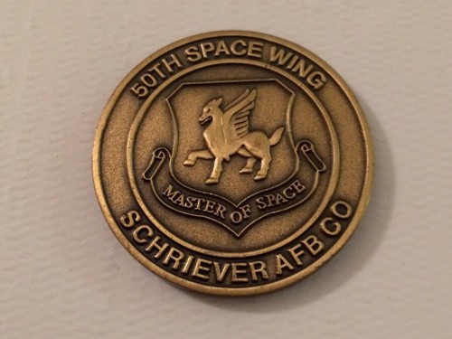50th Space Wing Schriever AFB CO Command Master Sergeant Challenge Coin ...