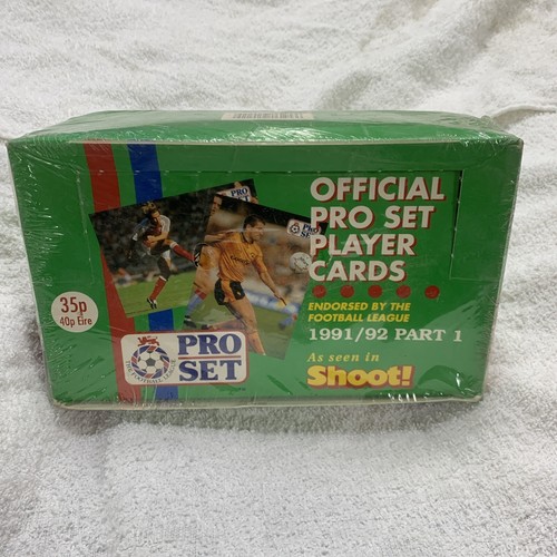 1991-92 Pro Set Football/Soccer Official Cards Part 1, Sealed Box | eBay