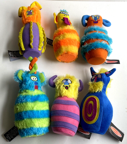 Melissa & Doug Monster Bowling 6 Pins and Ball Soft Plush Toy Game ...