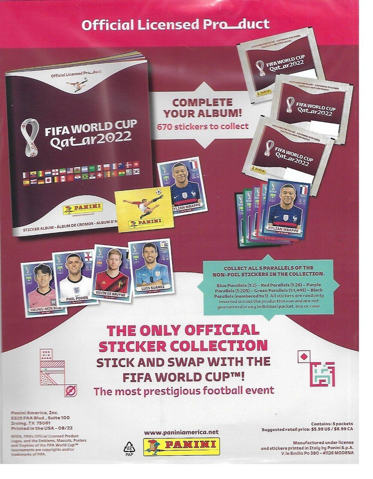 2022 Qatar World Cup - Panini - BLUE Border Stickers - U Pick!! | eBay