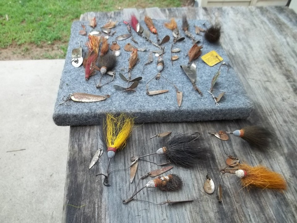 20+ Vintage Fishing Lure Spinners J.T. Buel 19 Sheik Shannon Al Foss ...