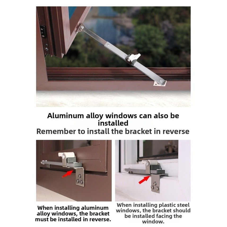 Aluminum Alloy and Stainless Steel Casement Window Wind Stopper for ...