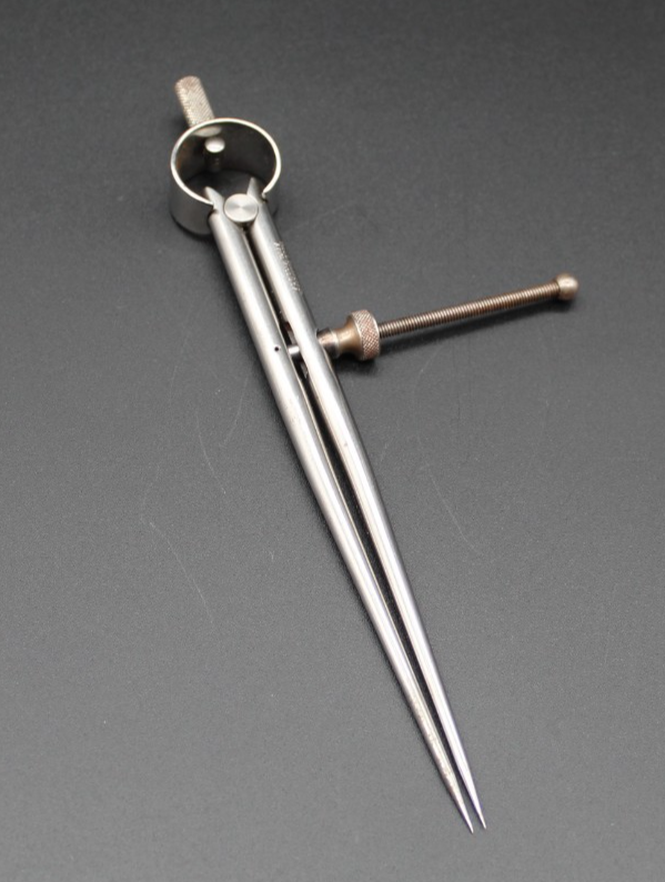 The L.S Starrett 7 1/2" Round Leg Divider Compass Caliper | eBay