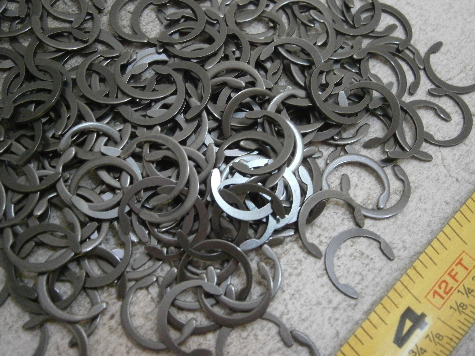 Waldes 5103-37 Retaining Ring Crescent External .375 Shaft Steel Lot of ...