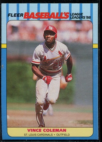 1988 Fleer Baseball Vince Coleman #7 St. Louis Cardinals | eBay