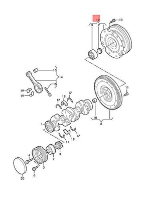 Genuine AUDI A4 Avant S4 quattro A5 S5 Cabriolet Flywheel 0CK105317AF ...
