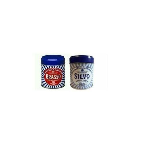 Brasso & Silvo Duraglit Metal Brass Silver Wadding Polish 75g Tin - 1 ...