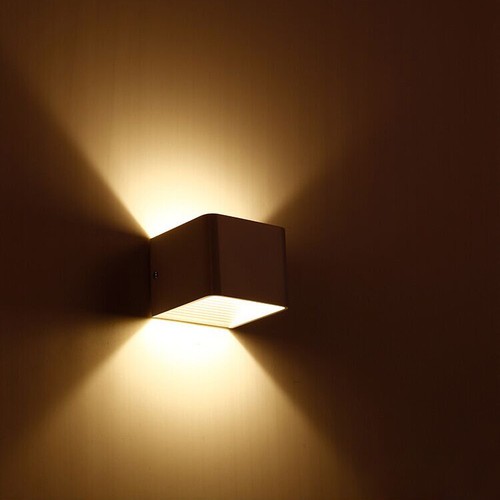 Up Down Lighting 5W LED Wall Mount Light Fixture Night Lamp Aluminum ...