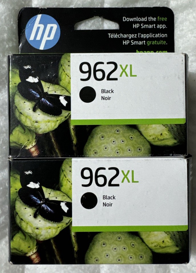 HP 962XL Black Twin Pack 3JB35BN 2 X 3JA03AN Exp 2027+ OEM Sealed ...