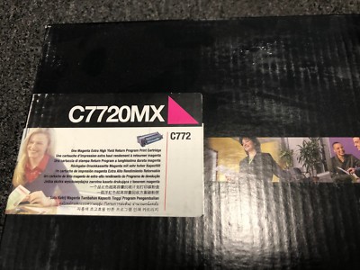 Genuine Lexmark C772 Magenta Extra High Yield Toner Cartridge C7720MX ...