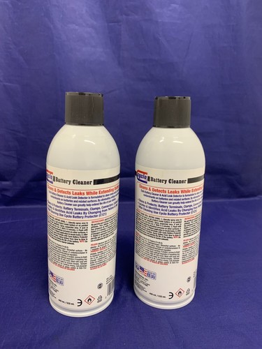 (2 PACK) Professional Cyclo Battery Cleaner and Acid Leak Detector ...