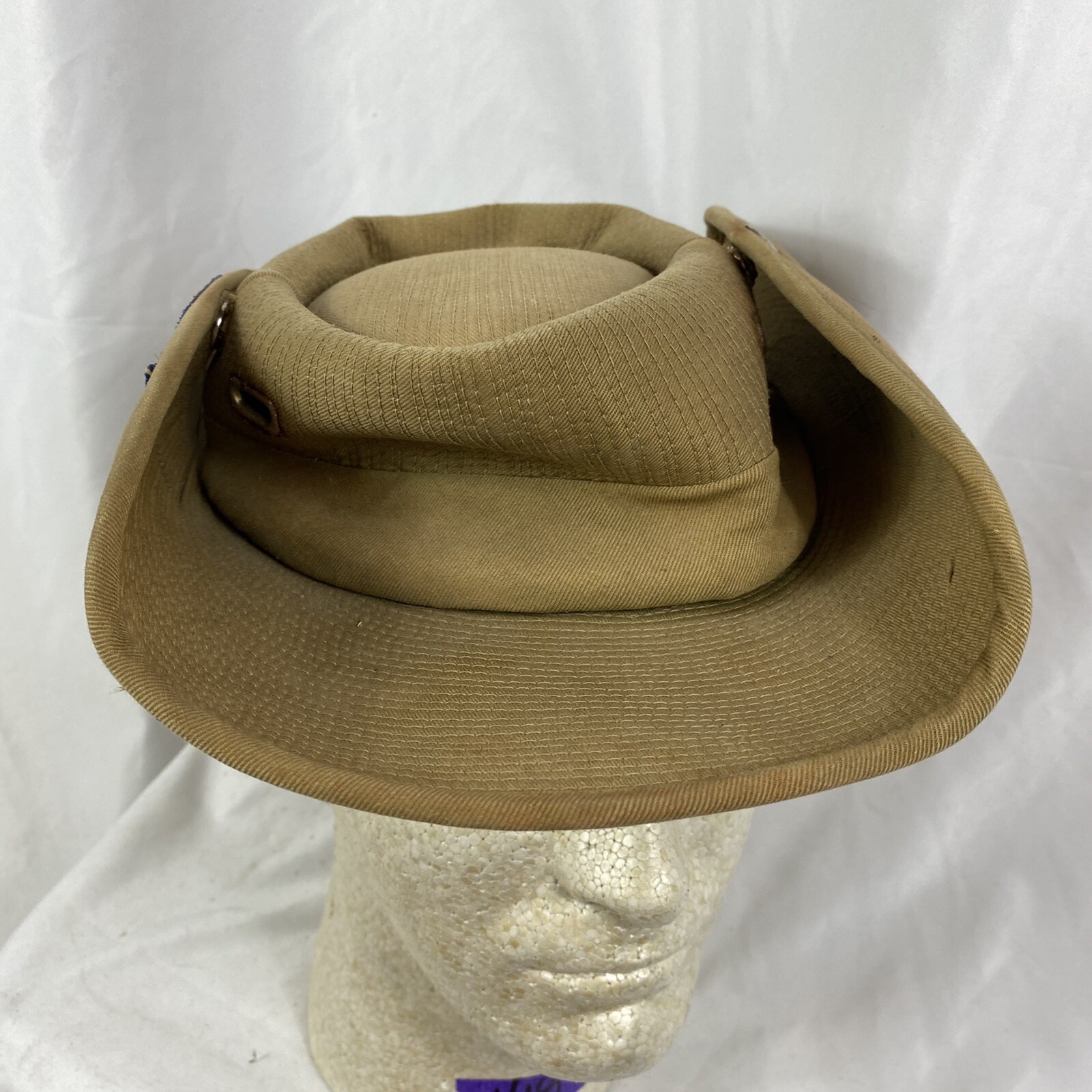 Original Vietnam War Bush Safari Hat Thailand Korat Air Base Patches | eBay