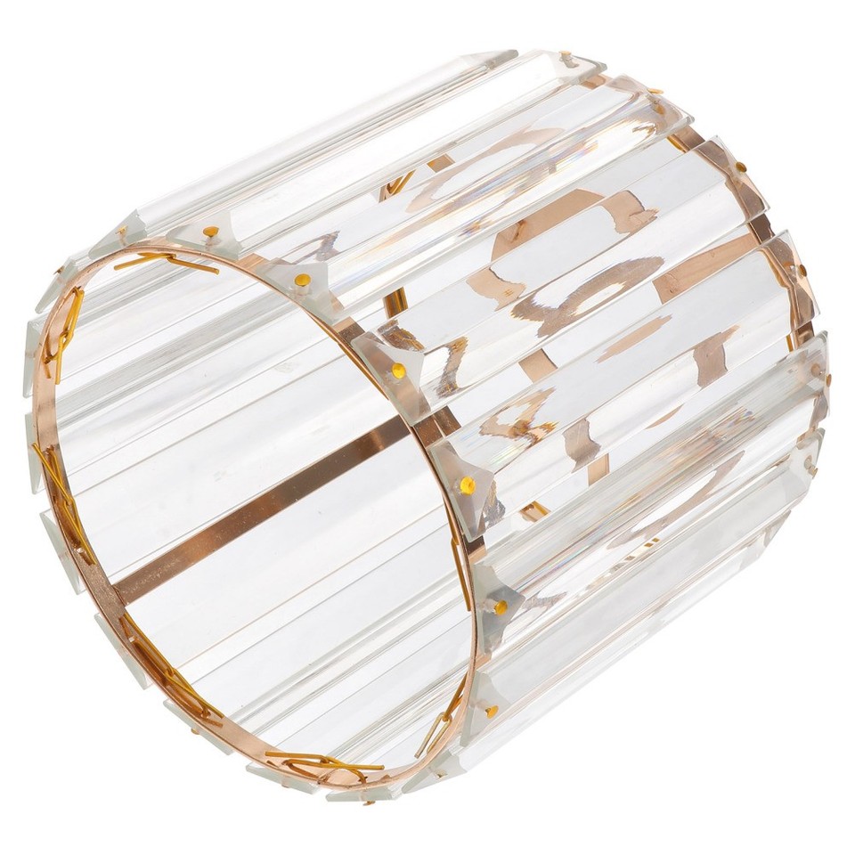 Metal Lampshade Unique Crystal Table Cover Ceiling Light Replacement ...