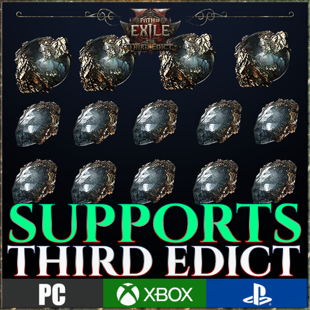 PATH OF EXILE 2 💎GEMS💎 UNCUT SKILL / SUPPORT / SPIRIT 💎 THIRD EDICT ...